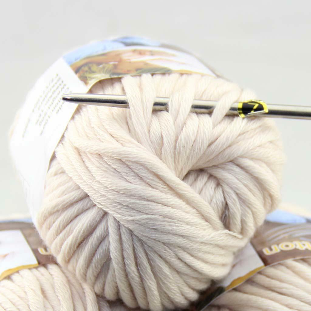 Sale 6Skeinsx50gr Soft Cotton Chunky Super Bulky Hand Knitting Crochet ...