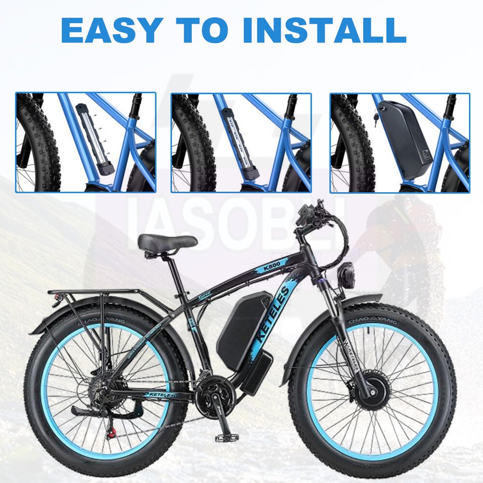 52V Ebike Battery 30Ah New Hailong Li-ion Bicycle for 0-1800W Samsung ...
