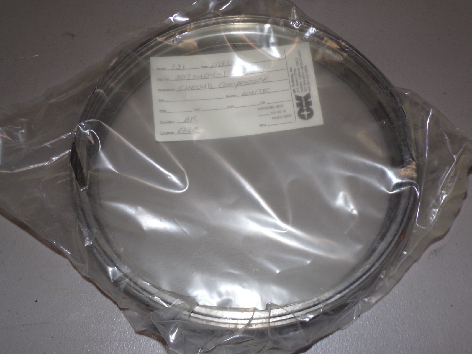 Honeywell TFE-731 Compressor Shroud 3072404-1 | eBay