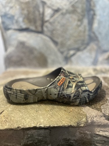 Crocs Mens 9 Camo Slide On Iconic Comfort Slipper Sandals Shoes | eBay