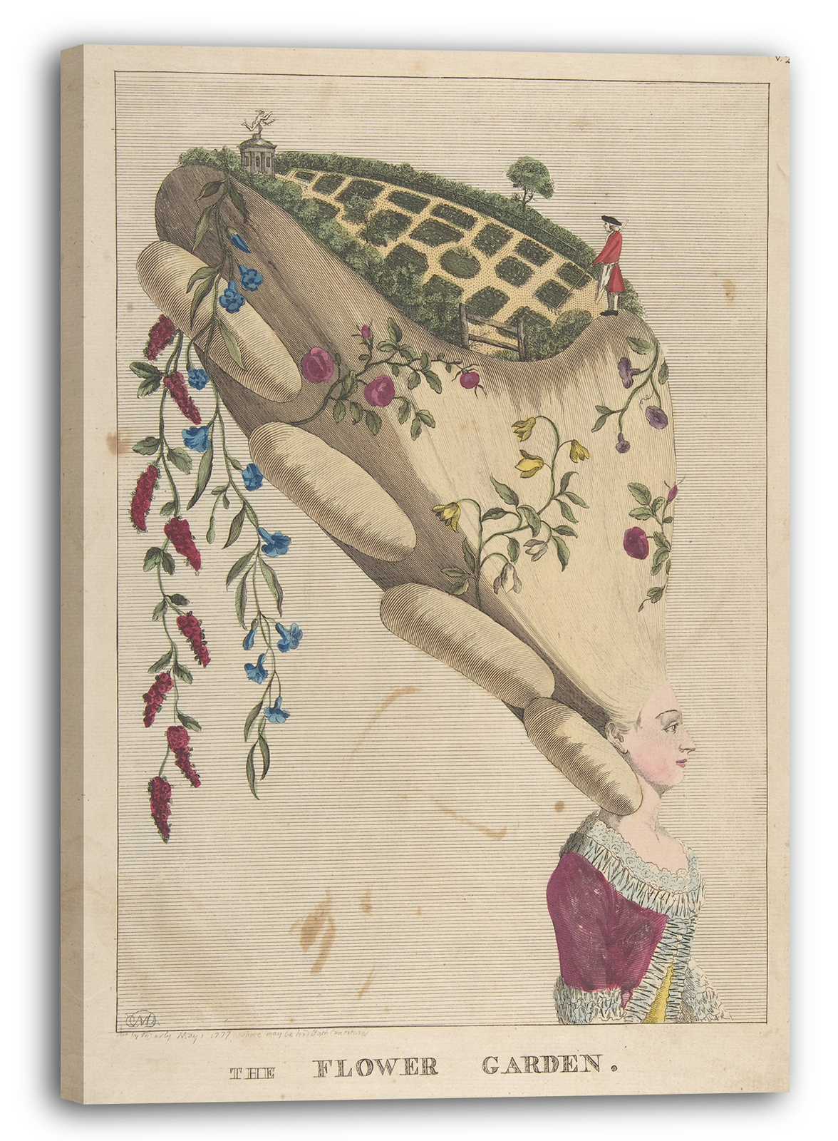 Kunstdruck Matthew Darly - Der Blumengarten | eBay