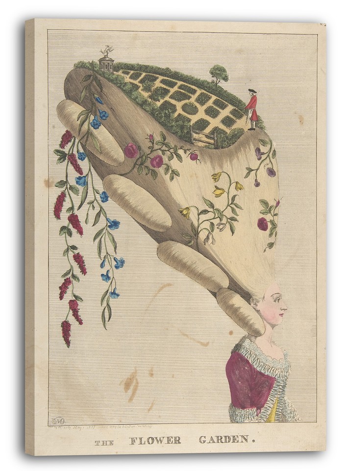 Kunstdruck Matthew Darly - Der Blumengarten | eBay.de