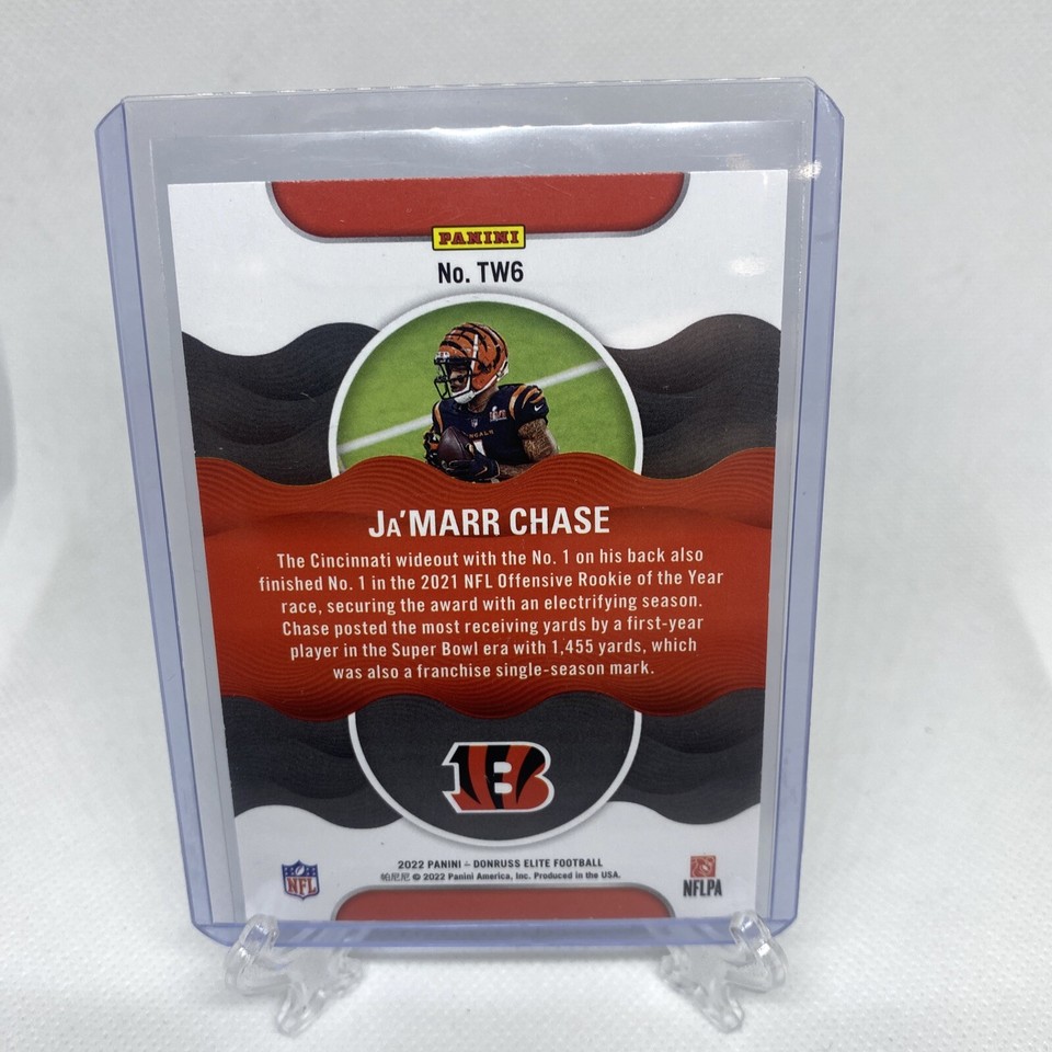 2022 Donruss Elite Ja'Marr Chase Title Waves Green Parallel #TW6 ...