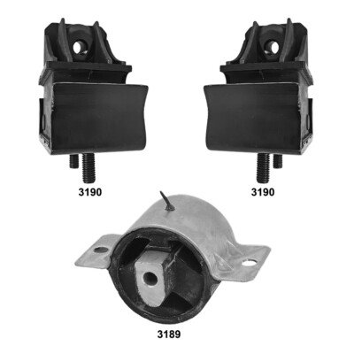 Engine Mounts & Transmission Mount Bushing 3Pcs Set for Dodge Sprinter ...