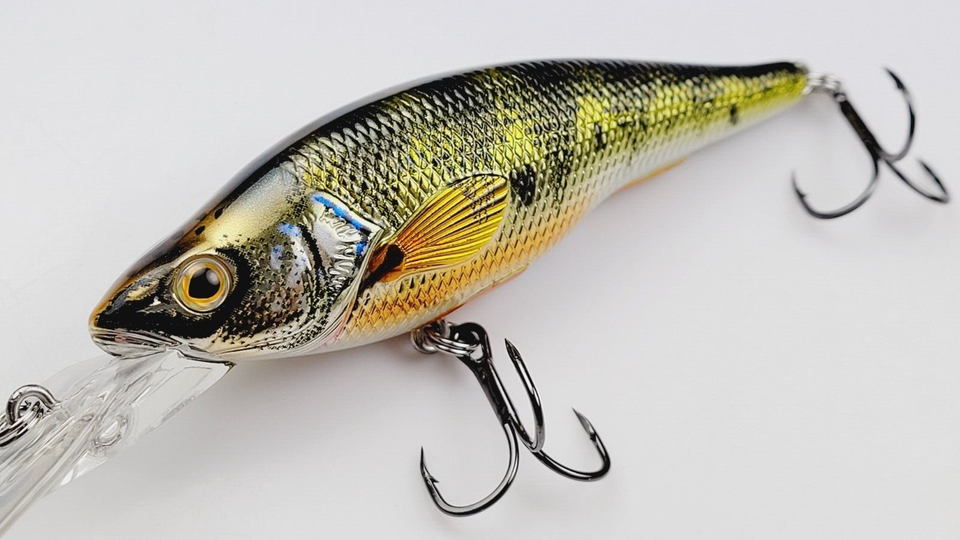 LIVE TARGET Yellow Perch Deep Diving Crankbait Lure (3-5/8", 11/16oz ...