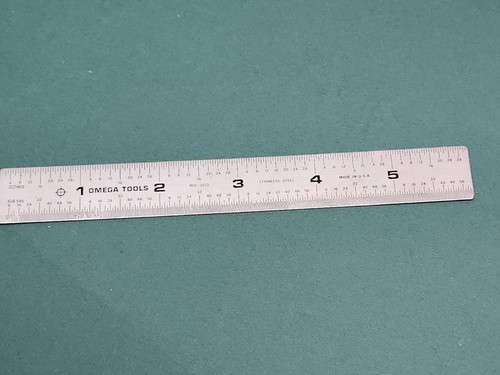 Vintage Omega Tools No. 305 Stainless Steel Machinist Ruler | eBay