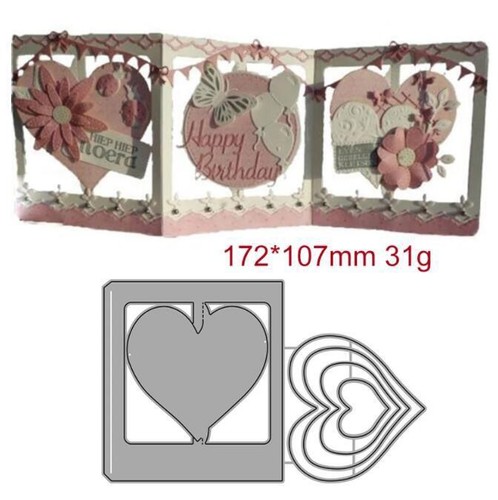 Love Internal Rotating Card Metal Cutting Dies Diy Scrapbooking Paper ...