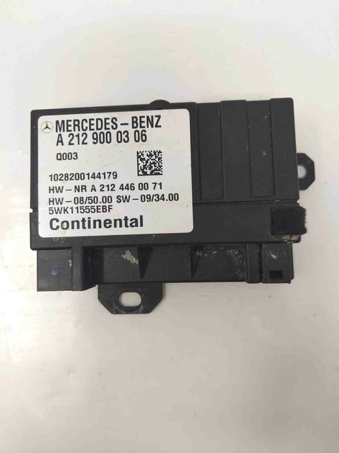 MERCEDES BENZ E Class W212 Fuel Pump Control Module Unit ECU 2129000306 ...