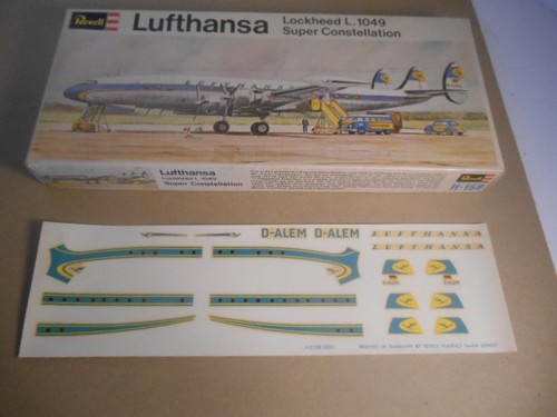 UNBUILT REVELL H 158 LOCKHEED L-1049 SUPER CONSTELLATION LUFTHAN SA ...