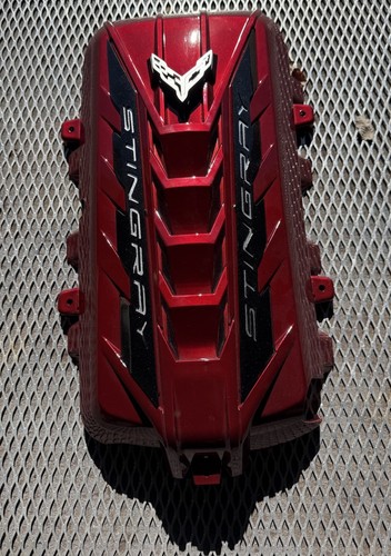 2020 -2024 C8 Corvette Stingray Red Engine Cover EDGE RED METALLIC ...
