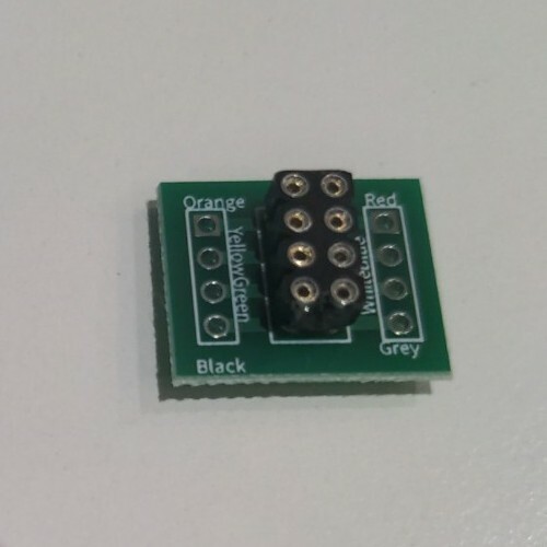 DCC NEM652 8 Pin socket mini breakout board hard wire adaptor connector ...