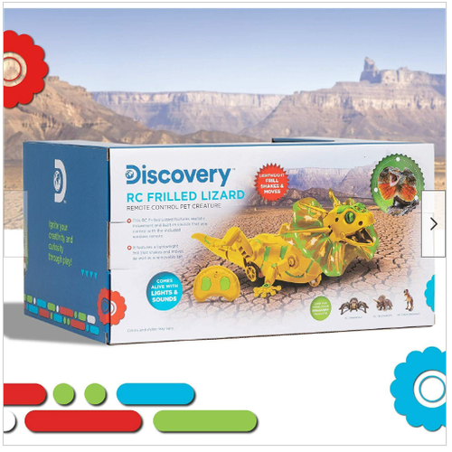 Discovery Kids Robotic RC Frilled Lizard, DIY Pet, Wireless Controller ...