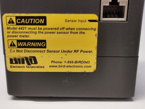 Bird Directional Power Sensor Model 4021 0.3-1000 Watts 1.8-32 MHz Used ...