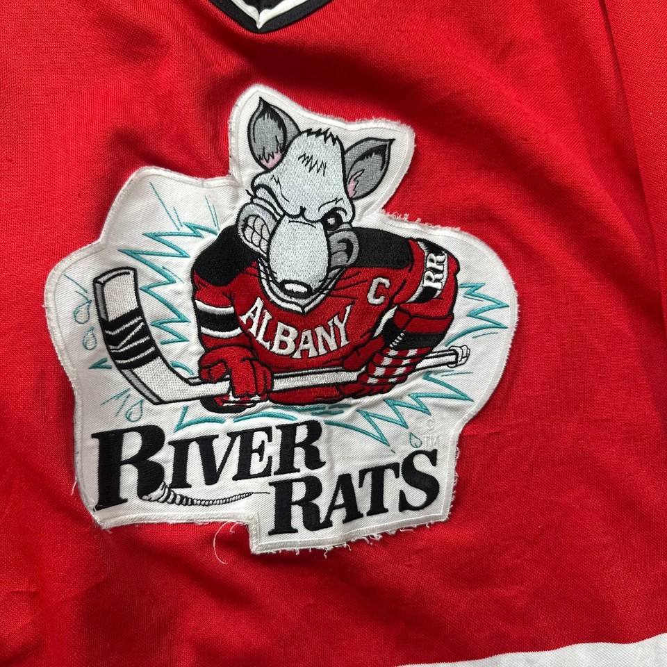 Vintage 90s CCM Mens Albany River Rats American Hockey League AHL ...
