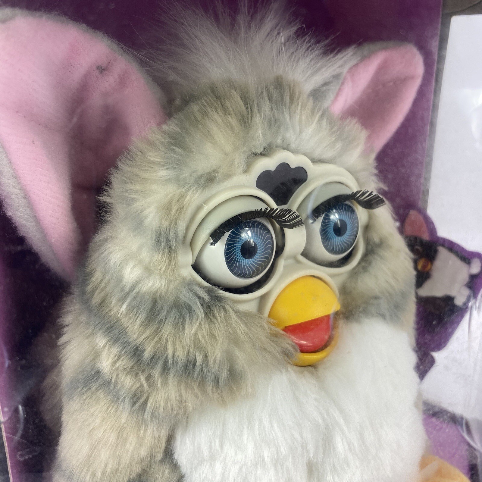 🔴 RARE VINTAGE 1998 ELECTRONIC FURBY GRAY & WHITE MODEL 70-800 NEW IN BOX!
