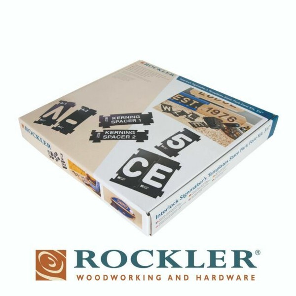 Rockler Interlock Signmakers Template Kit - Black (522034) for sale ...