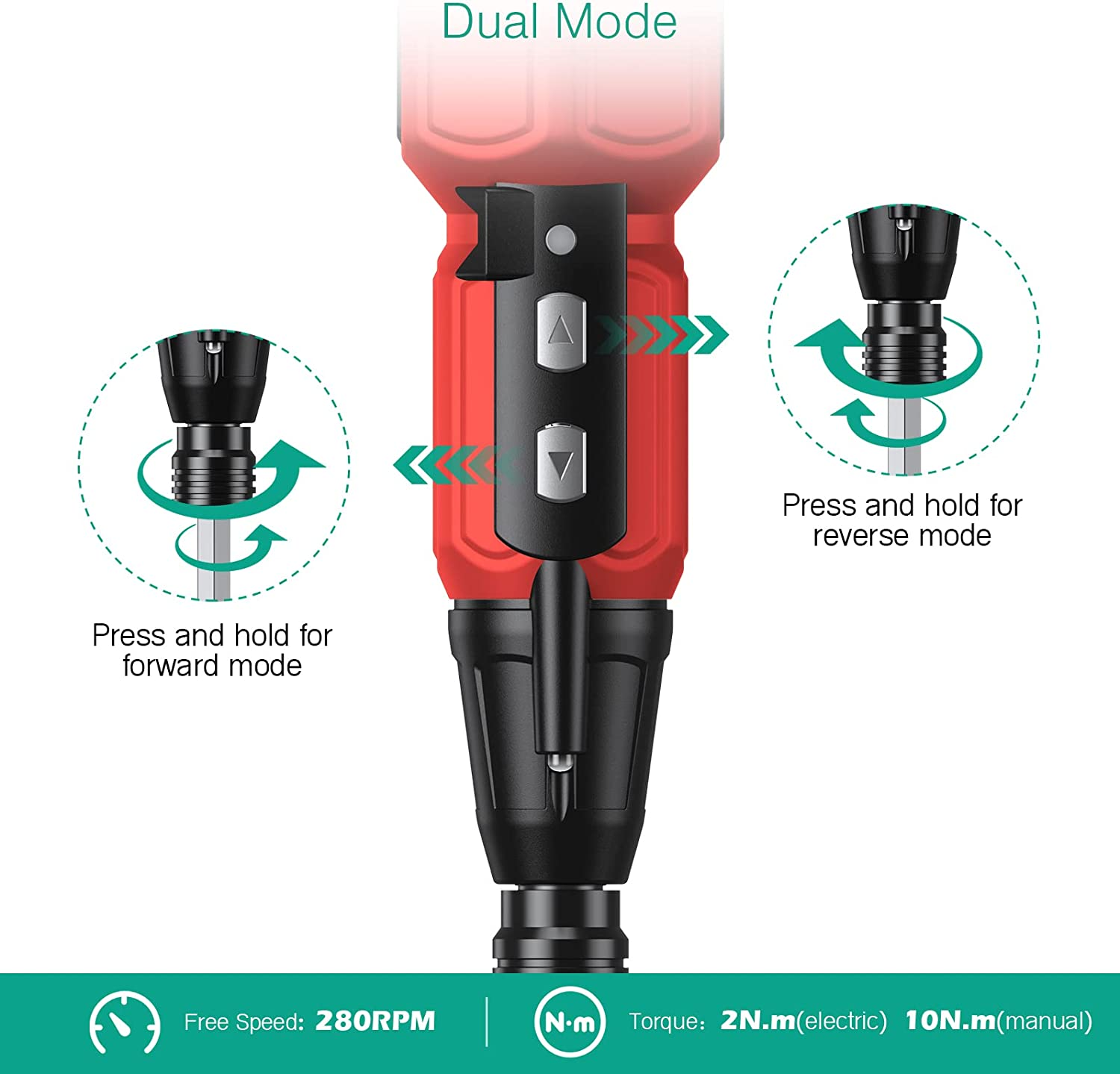 ORIA Electric Screwdriver, Cordless Precision Electric Screwdriver, 9 ...