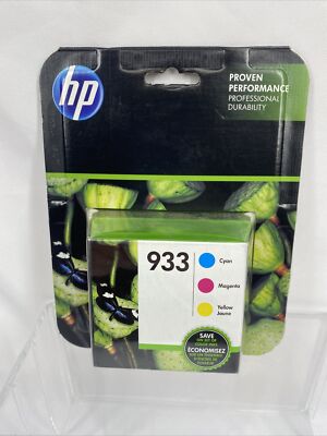 Original HP 933 Tri-Color CMY Cyan Magenta Yellow Ink Cartridges | eBay