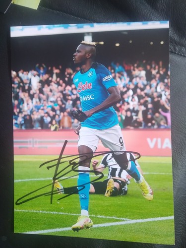 Victor Osimhen hand signed photo 100% original - Napoli | eBay