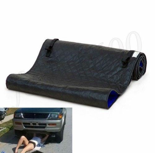 Black Sliding Pad Car Garage Creeper Rolling Floor Mat Work on Ground ...