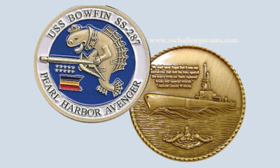 USS Bowfin SS 287 Submarine Coin Navy Sub Pearl Harbor Avenger WWII | eBay