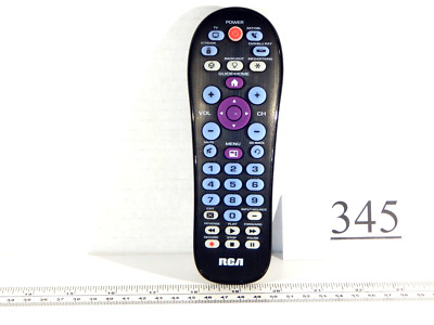 RCA RCR414BHE Black 4-Device Big Button Universal Remote Control with ...