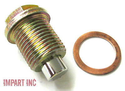 Volvo Engine Oil Drain Plug Magnetic With Copper Seal Ring 982547 | eBay