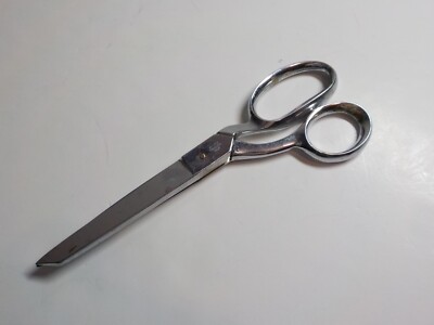 Vintage Chrome Hot Drop Forged Steel Scissors 8” Length Made In Italy ...