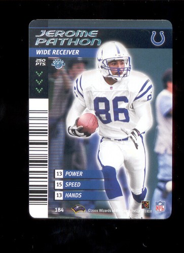 2002 NFL Showdown JEROME PATHON Indianapolis Colts Card | eBay