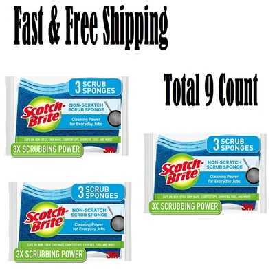 Scotch-Brite Non-Scratch Scrub Sponge, Washing Dishes & Cleaning ...