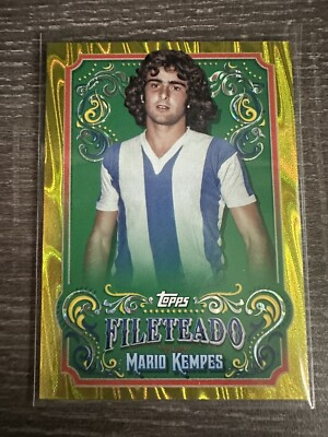 2022-23 Topps Fileteado Argentina Mario Kempes /150 Yellow Tango | eBay