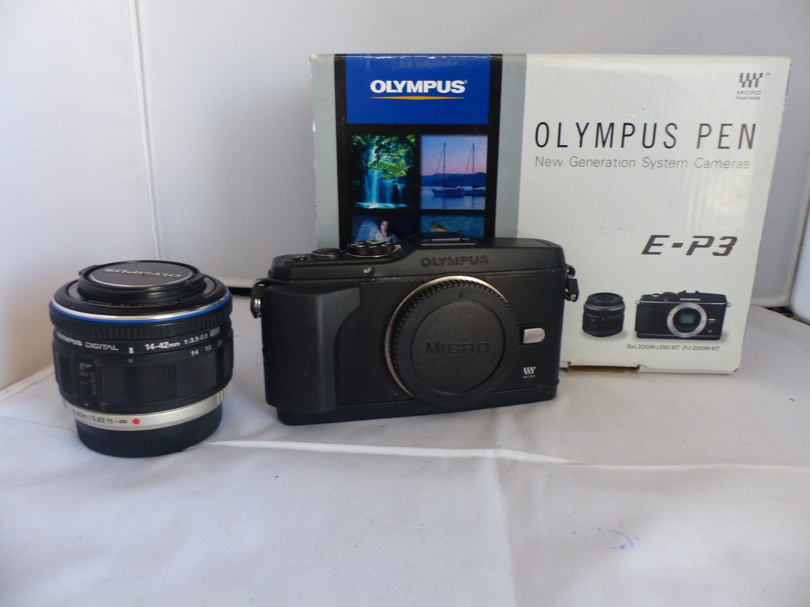 Olympus PEN E-P3 12.3MP Shutter count is only 3.8K. Comes with the ...
