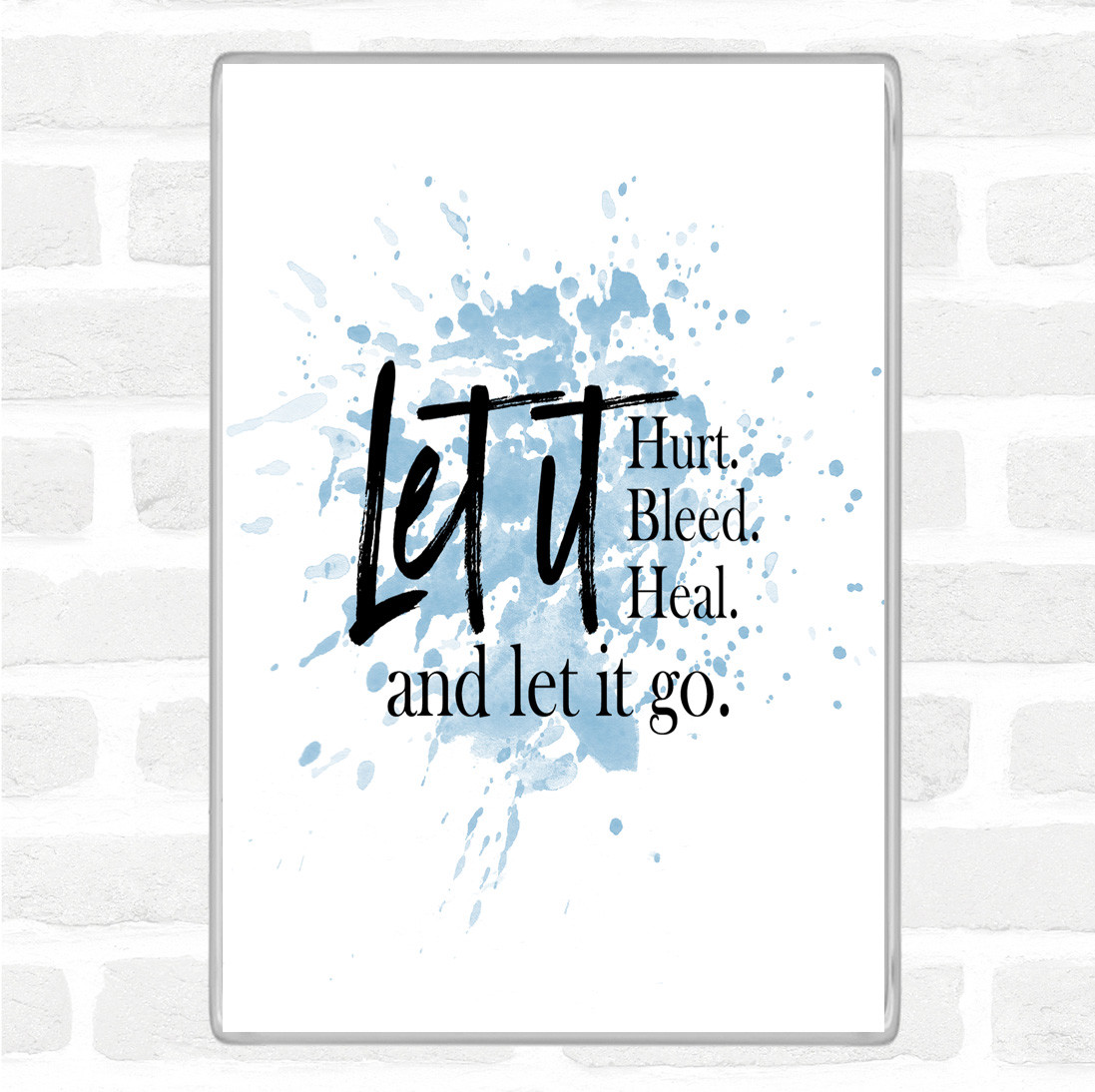 Let It Go Inspirational Quote Jumbo Fridge Magnet | eBay UK