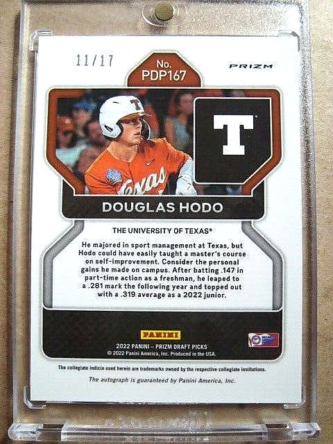 2022 Douglas Hodo Panini Prizm DP Rookie Power Plaid Prizm Autograph RC ...