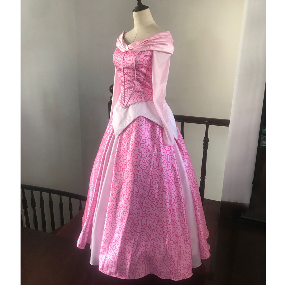 Sleeping Beauty Aurora Cosplay Pink Costume Princess Dresses | eBay