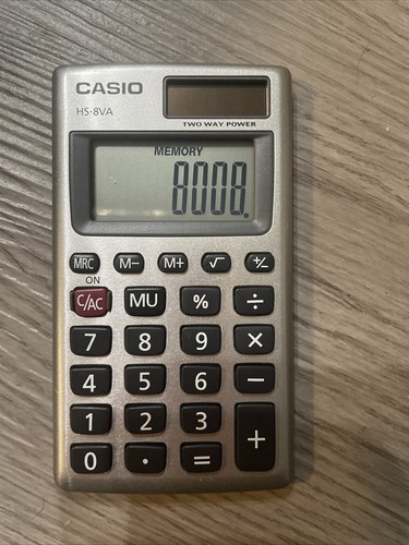 Casio HS-8V Basic Calculator 79767175870 | eBay