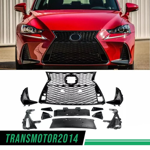 F Sport A Set Front Grille Grill Black Fit For 2017-2022 Lexus Is250 ...