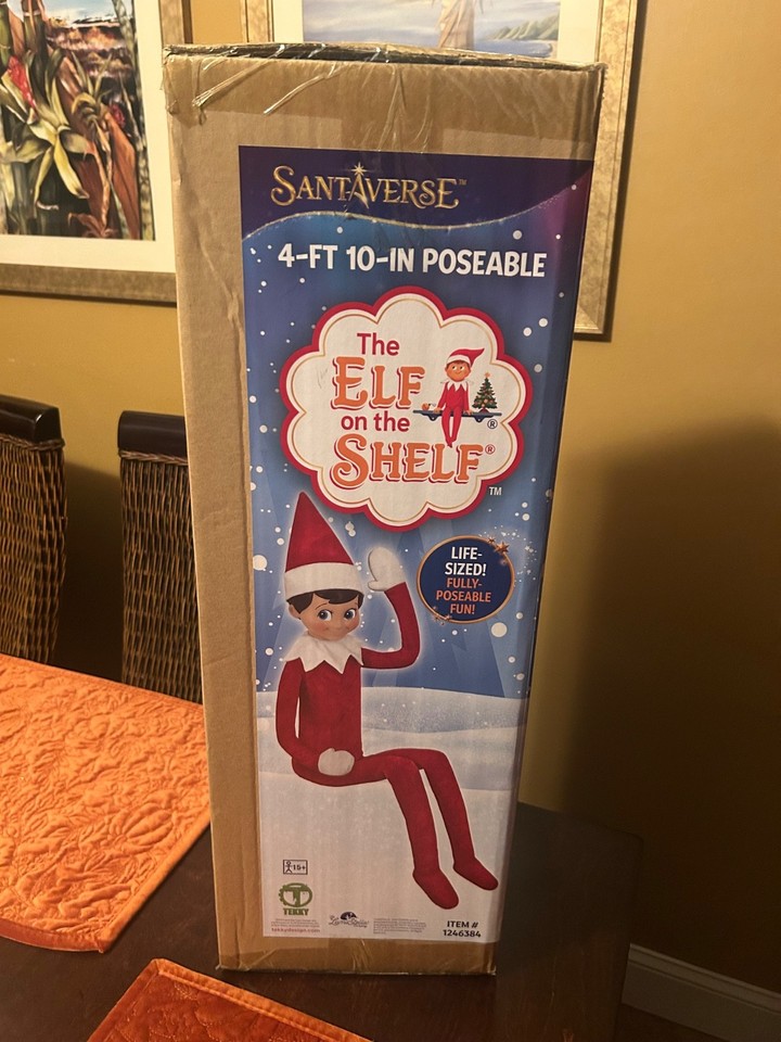 LOWE’S 5 FT POSEABLE THE ELF ON THE SHELF CHRISTMAS DECOR GIANT ELF ...