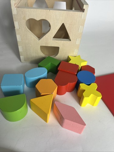 Tiny Land Wooden Shape Sorter With 13 Shapes | eBay