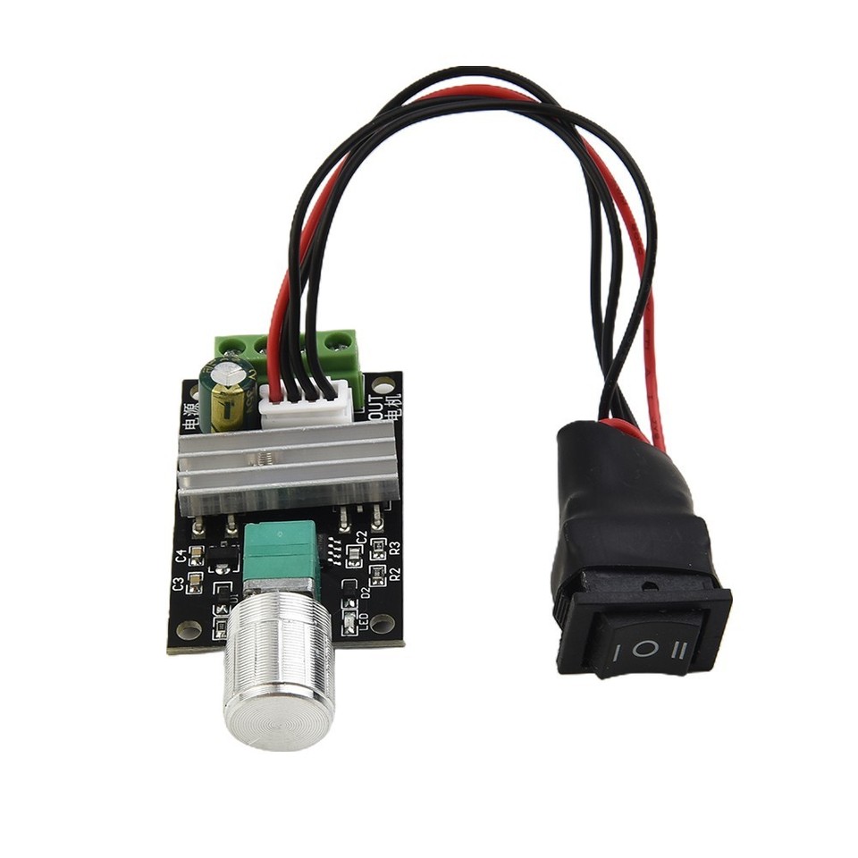Adjustable Switch for PWM Motor Speed Control 6V 12V 24V 28V DC 3A ...