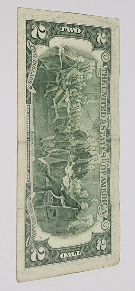 Rare Fancy 1995 $2 Dollar Bill with Serial Number 00000454 Collectible ...