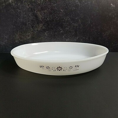 Termocrisa Dynaware Oval Baking Dish Baker Mexico Vintage Brown Flowers ...