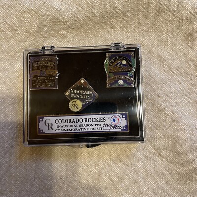 Colorado Rockies 1993 Inaugural Season Limited Edition Pin Set 7263/ ...