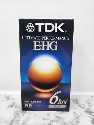 TDK Ultimate Performance E-HG Extra High Grade 6-Hour T-120 VHS Tape | eBay