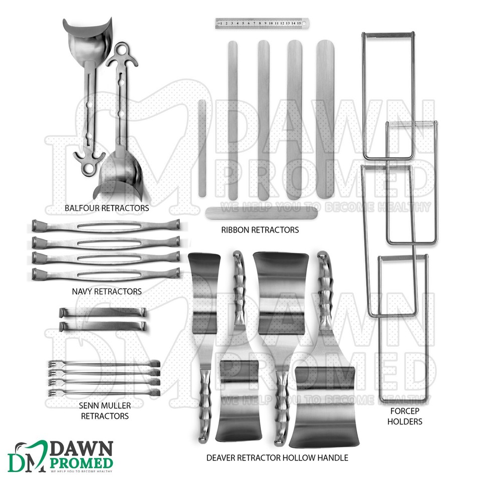 145 Pcs Basic Laparotomy Abdominoperineal Bowel Resection Laparoscopic ...