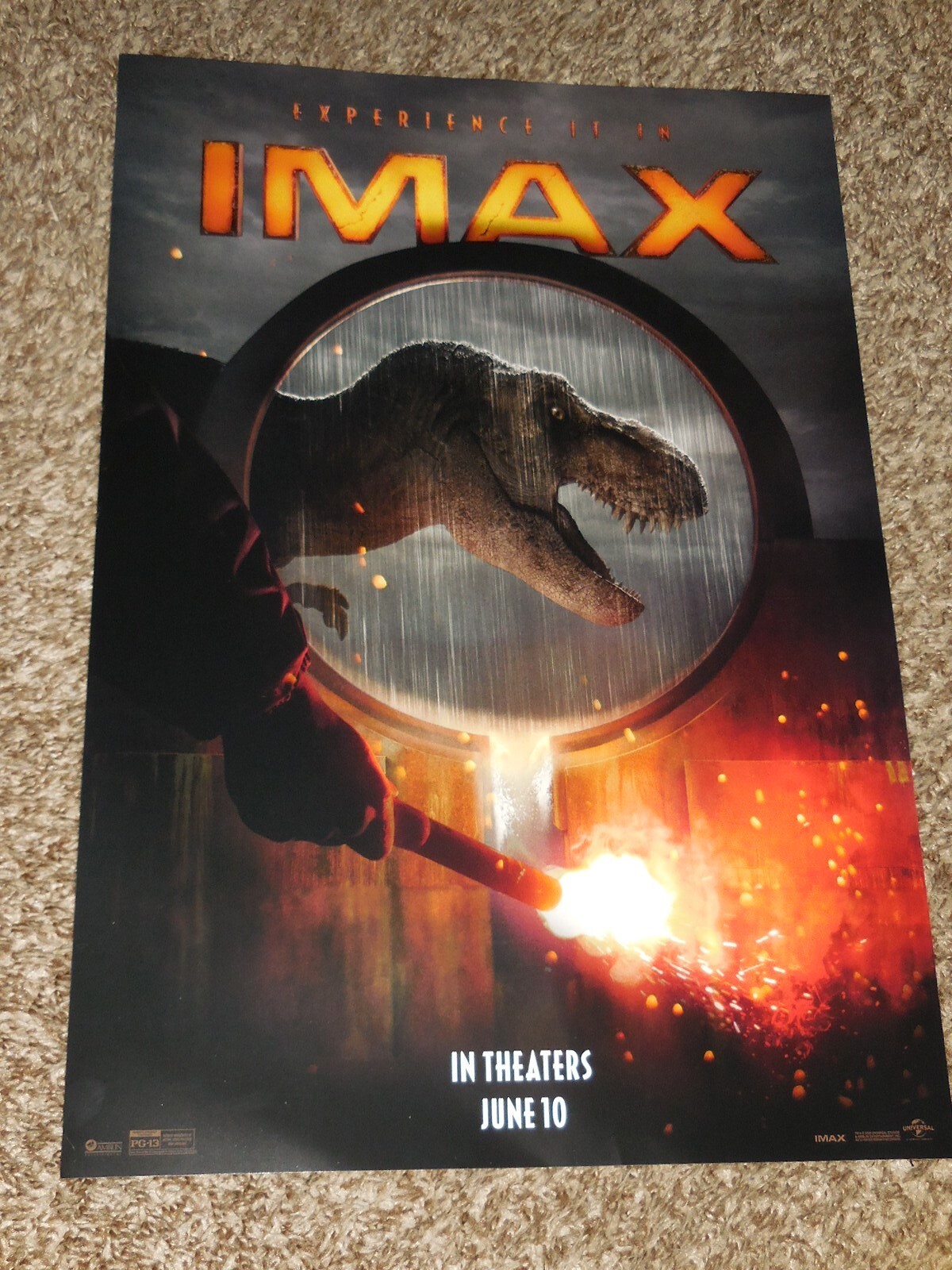 Jurassic Park 3d Imax Poster