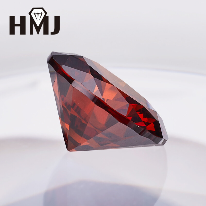 0.8~15mm 300pcs Garnet Red Loose Cubic Zirconia Round AAAAA CZ Stone ...