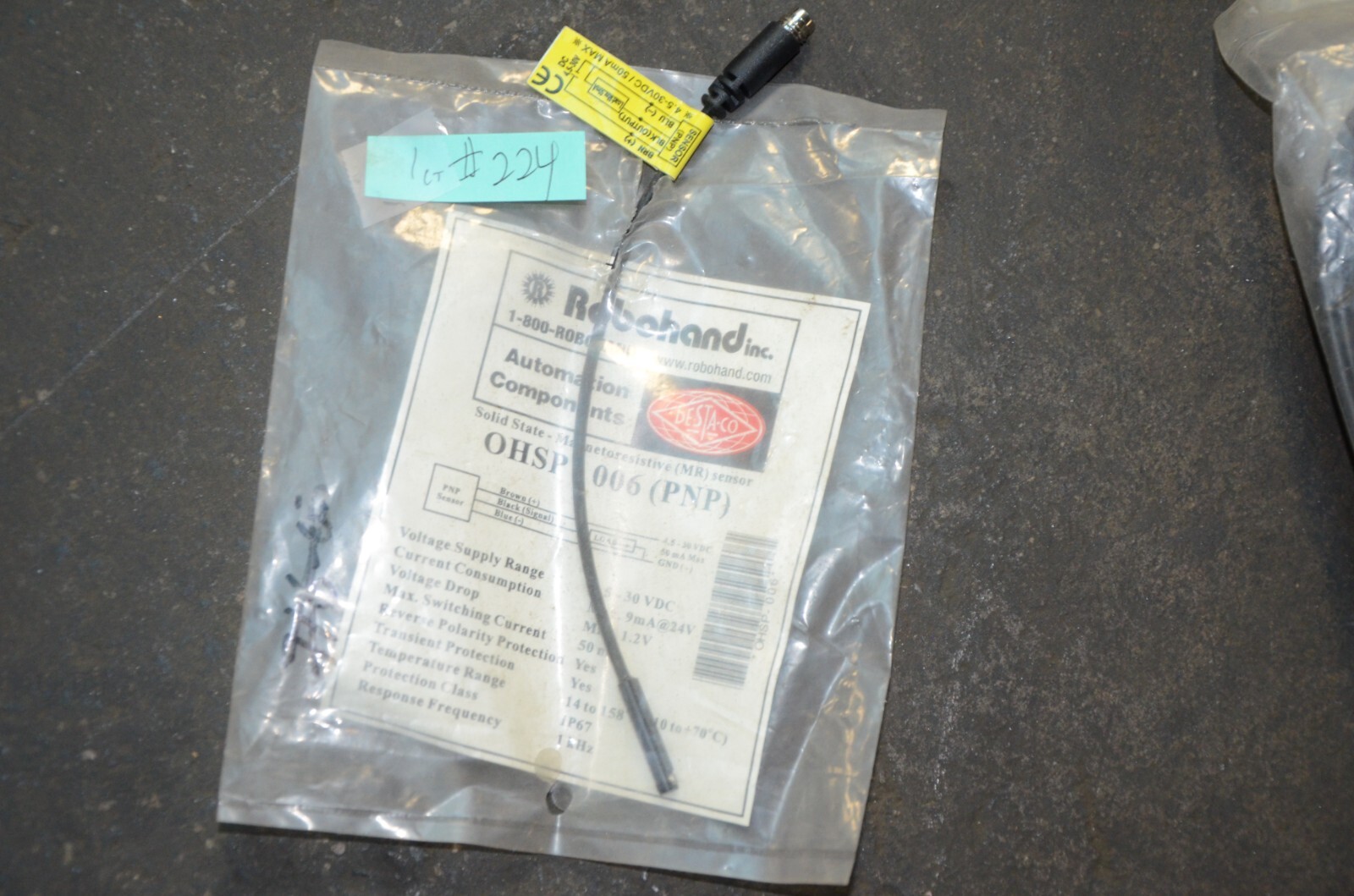 Robohand OHSP-006 PNP Solid State Sensor New Open Box | eBay