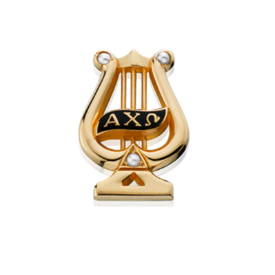Alpha Chi Omega 3 Pearl Badge - Herff Jones | eBay