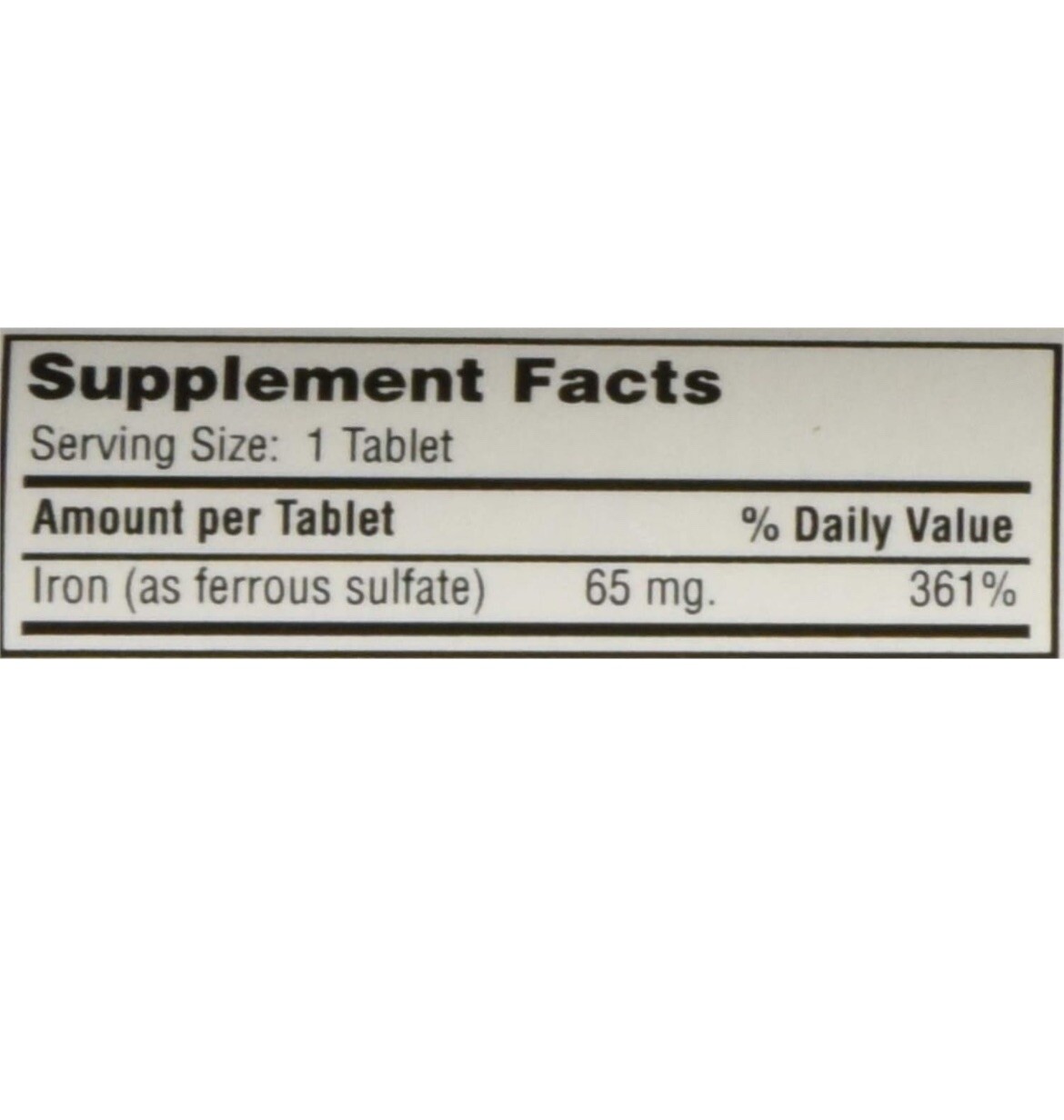 Major FeroSul 325 mg Ferrous Sulfate Iron Supplement - 100 Red Tablets ...